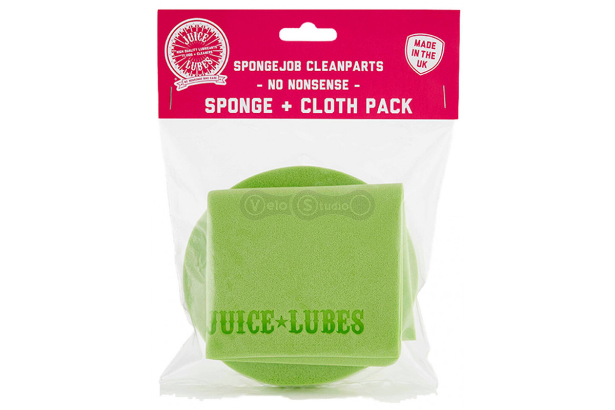 Губка Juice Lubes Sponge + салфетка микрофибра Cloth Pack, купить