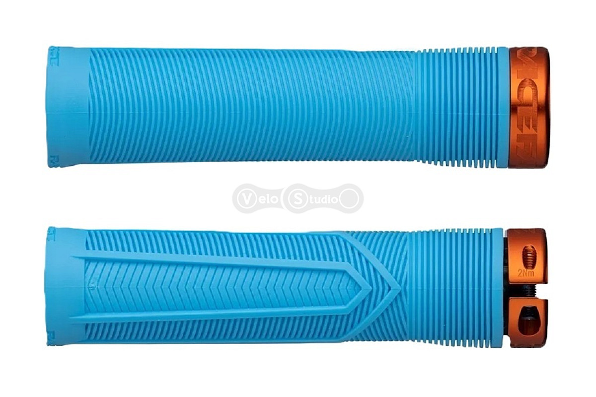 Грипсы RACE FACE CHESTER LTD, 34 мм, LIGHT BLUE, ORANGE, 948-00-002-13 ...