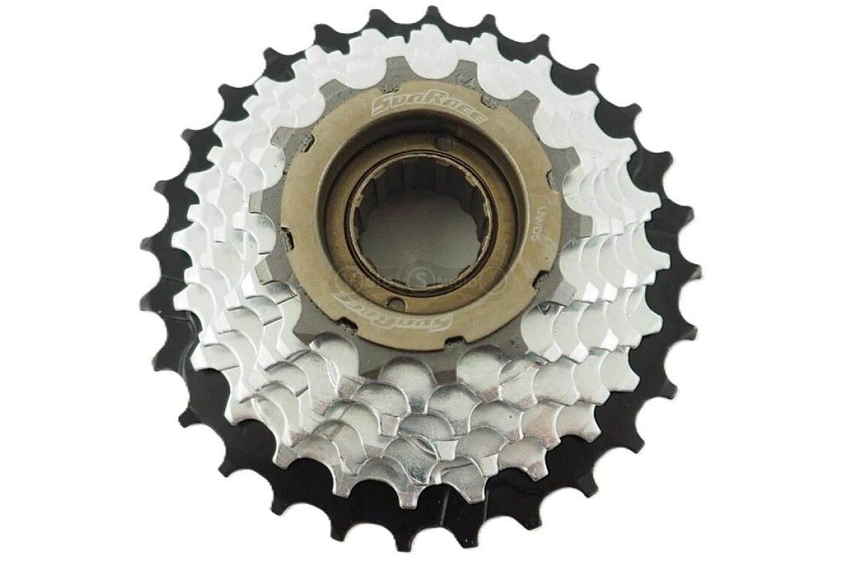 Тріскачка SunRace MFM2A 6DS 2, 6 швидкостей, 14-28T Zinc/Black, купити