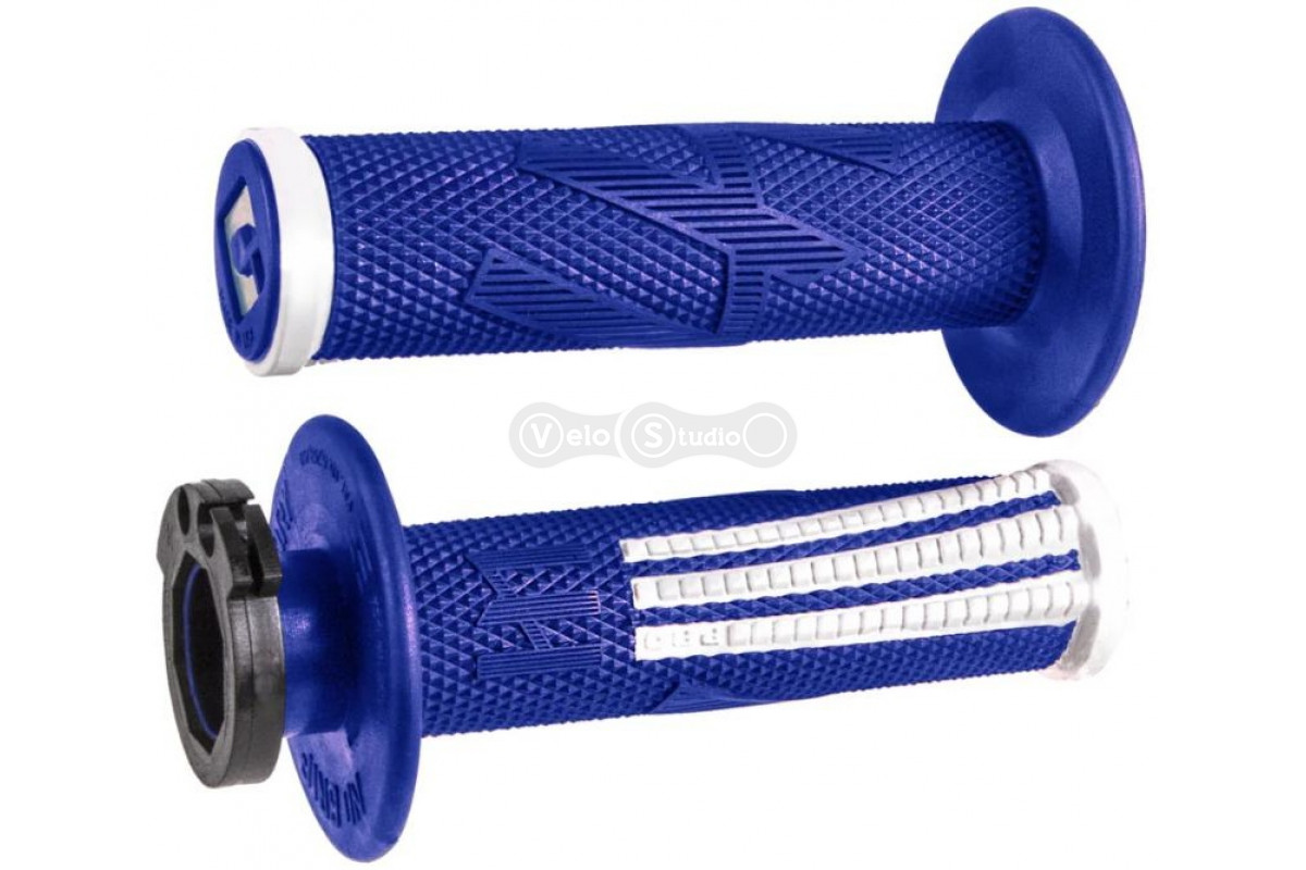 Мото грипси ODI EMIG PRO MX V2 Lock-On Blue/White, купити