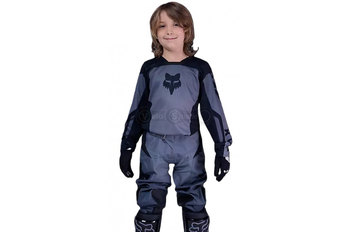 FOX 180 Youth Jersey Shield Black мото джерсі для дітей 6-14 років, купити