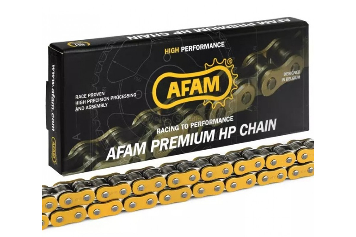 Ланцюг AFAM MX Chain - 428 [Gold], 428-136L / No Seal, купити