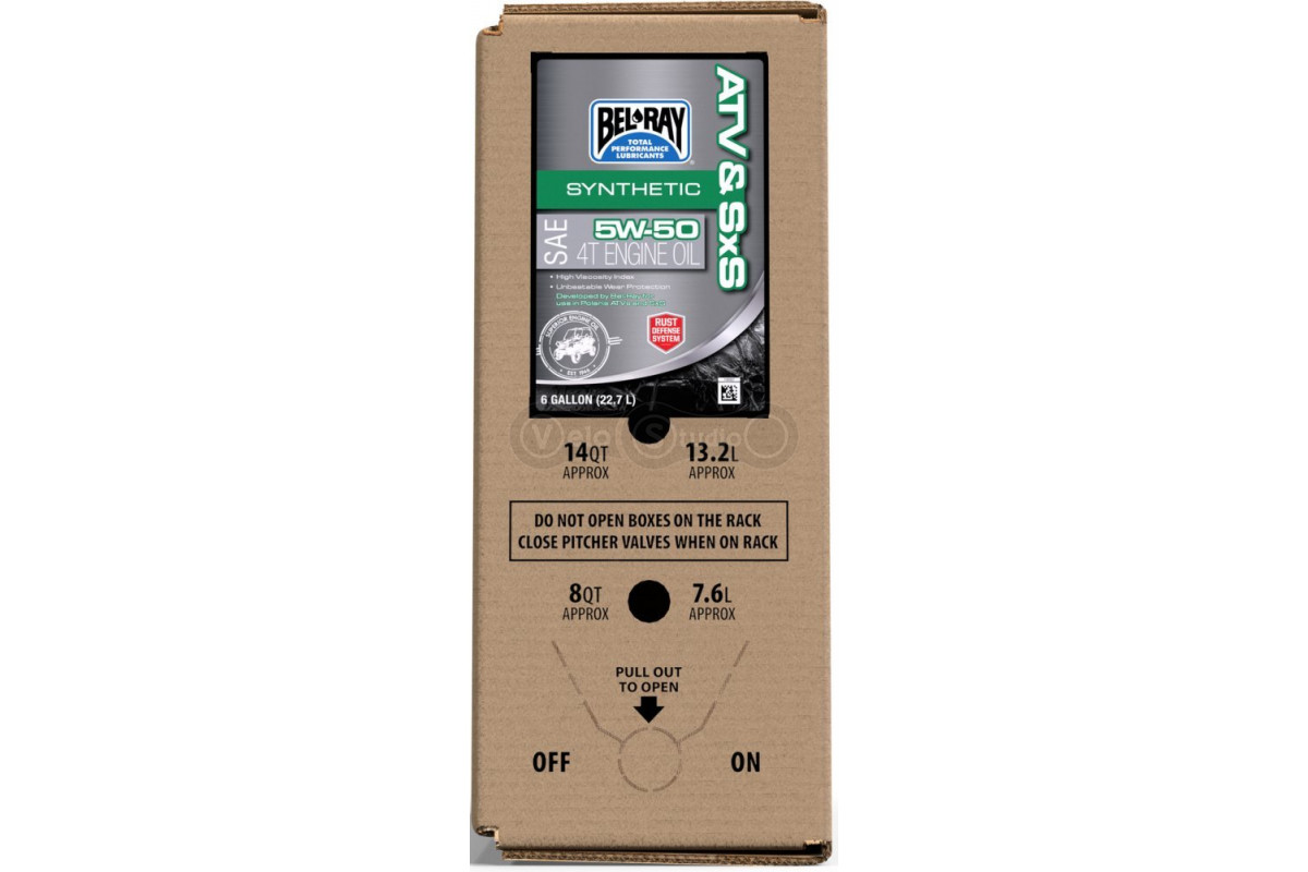 Мастило моторне Bel-Ray ATV&SxS Synthetic Engine Oil [23л], 5w-50, купити