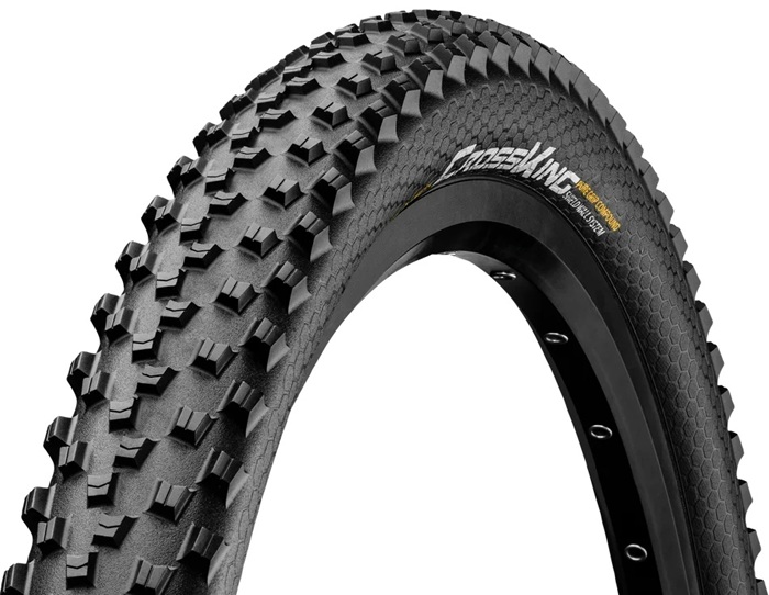Вело покрышка Continental Cross King, 26 x 2.20, черная, не складная ...